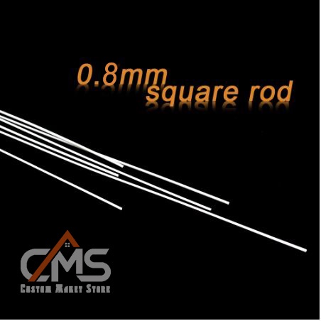 Jual ABS Square Bar 0,8MM / Stick Plastik Kotak Padat 0.8MM, Panjang ...