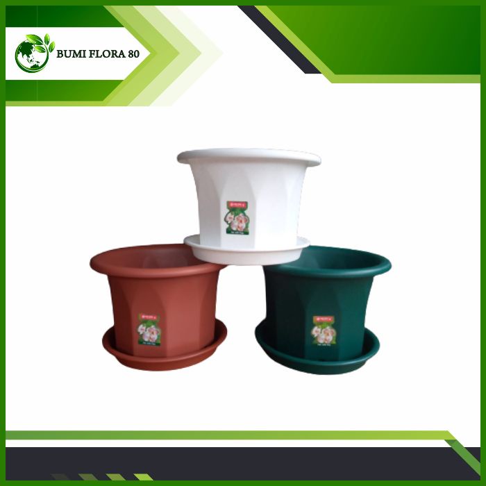 Jual Pot Bunga Lion Star Rose no.10 (pot + alas) / FP-22 Rose Pot no.10 ...