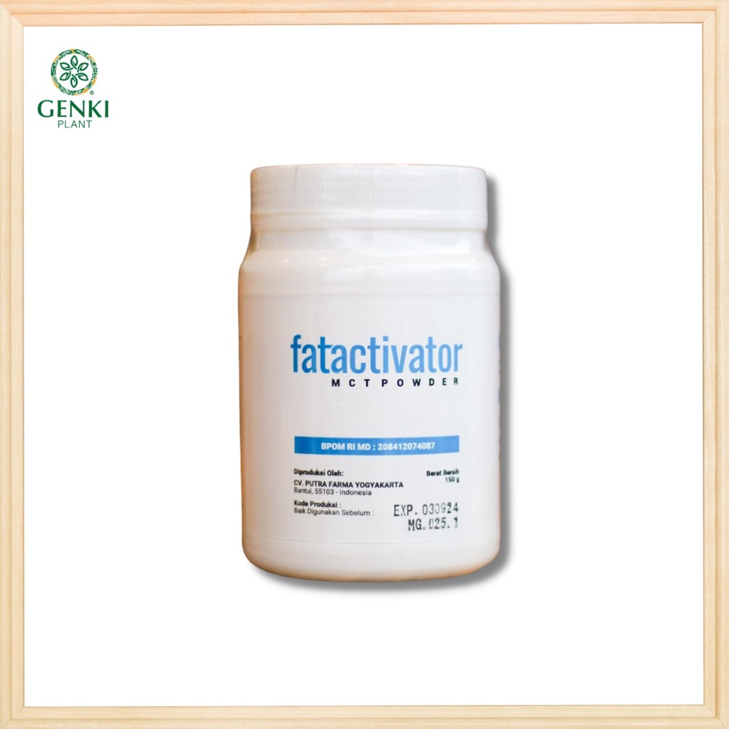 Jual Fat Activator MCT Powder (Keto Friendly DEBM) - 150 g | Shopee ...