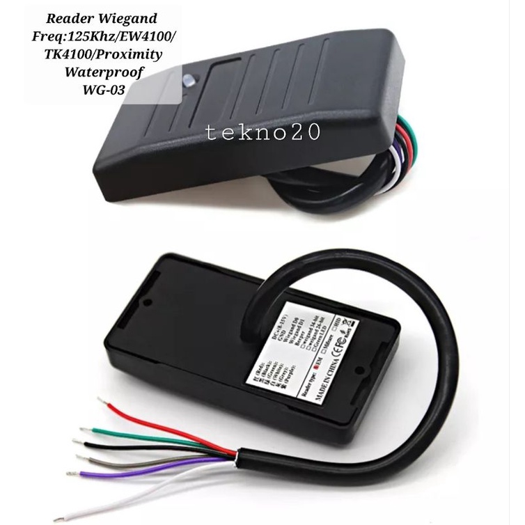Jual 125 Khz RFID Reader Wiegand 26 Bit Card Reader 125 Khz Wiegand Waterproof Proximity EM Card ...