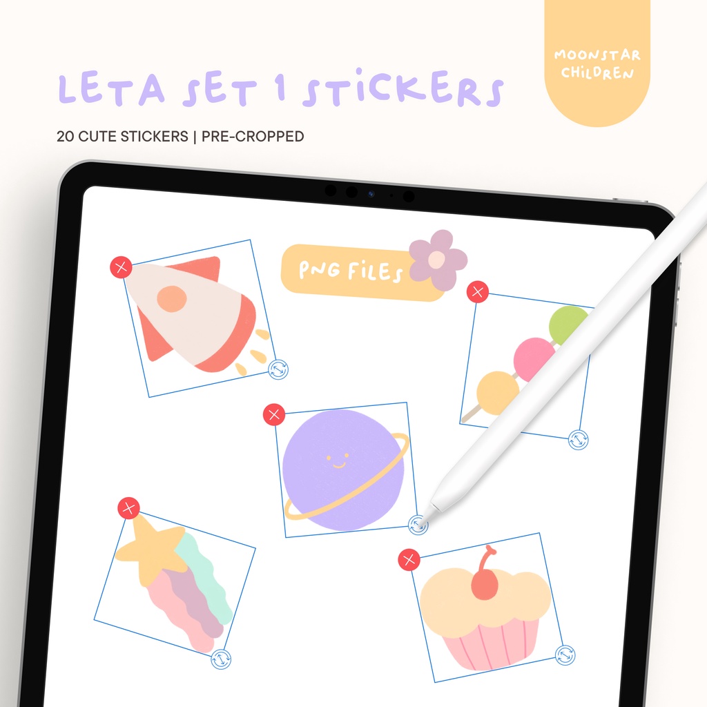 Jual Leta Set 1 Digital Sticker for Planner BuJo Journal Notebook for ...