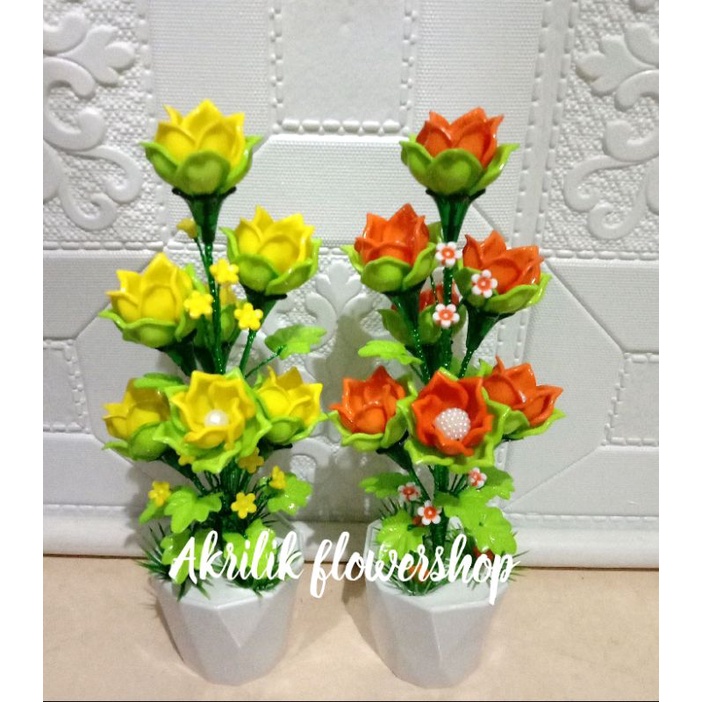 Jual Bunga Mawar kuncup akrilik kombinasi | Shopee Indonesia