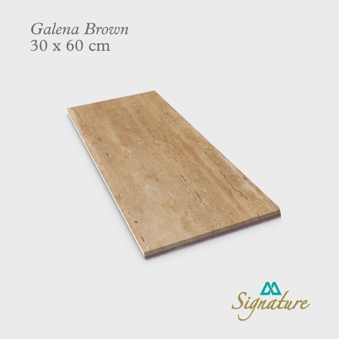 Jual KERAMIK DINDING 30X60 GALENA BROWN GLOSSY - MULIA TILE | Shopee ...