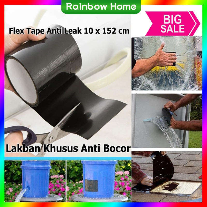 Jual Isolasi Ajaib Lakban Anti Bocor Super Kuat Anti Air Rubberized Waterproof Magic Tape 4 Inch ...
