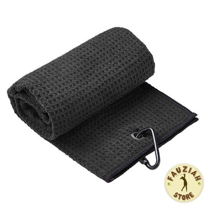 Jual Golf Stick Head Club Towel Cleaner - Handuk Lap Stik Golf - BLACK ...