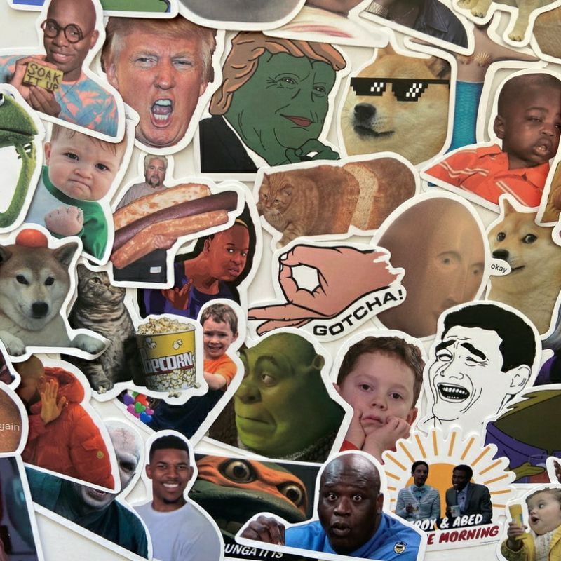 Jual Stiker Aesthetic Meme Pack Random | High Quality | Shopee Indonesia