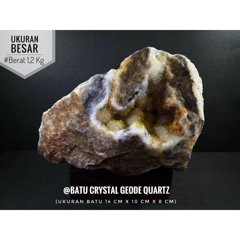 Jual Batu Crystal Geode Quartz L42 atau Batu Crystal Druzy Natural atau ...