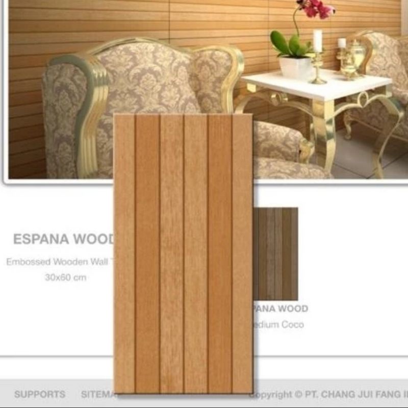 Jual Keramik dinding Athena 30x60 motif kayu espana wood | Shopee Indonesia