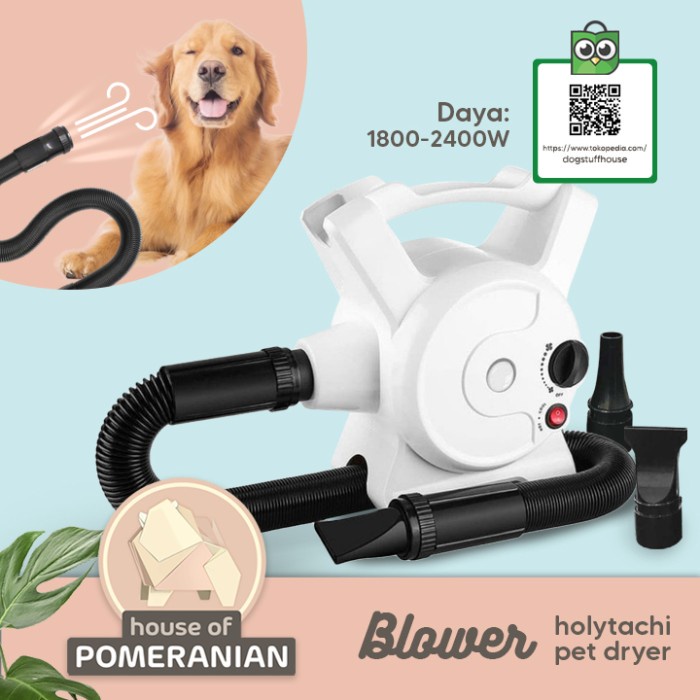 Jual pet dryer holytachi blower pengering bulu anjing kucing hewan ...