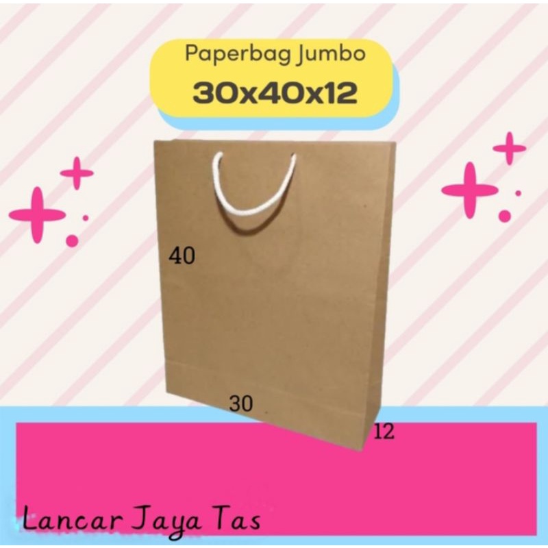 Jual Paperbag | Shopping | Tebal | 30x40 | Shopee Indonesia