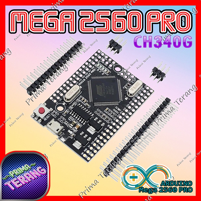 Jual Arduino Mega 2560 PRO Embed Atmega 16AU Atmel CH340G | Shopee ...