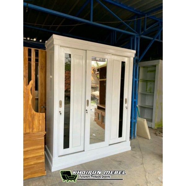 Jual Almari | lemari 3 pintu sliding minimalis | Shopee Indonesia