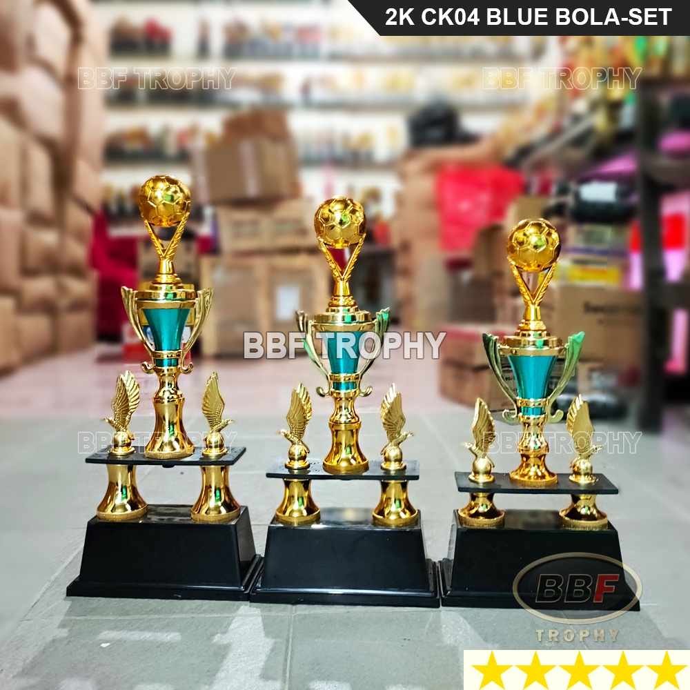 Jual Piala 2 kaki 2K CK04 BOLA SET 1-2-3 | Shopee Indonesia