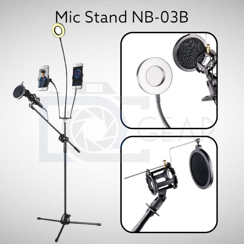 Jual Aneka Microphone Mikrofon mic stand merek taffstudio NEW | Shopee ...