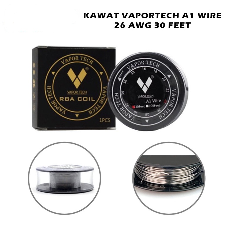 Jual Kawat Vape Vaportech A1 Wire 26 AWG Gulungan Coil Kawat Vaporizer ...