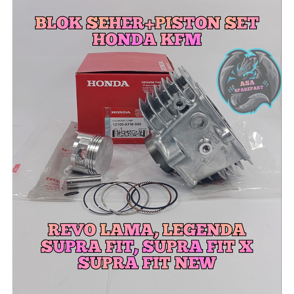 Jual BLOK SEHER SET KFM Motor HONDA SUPRA FIT NEW , SUPRA FIT LAMA , Supra FIT X , Astrea ...