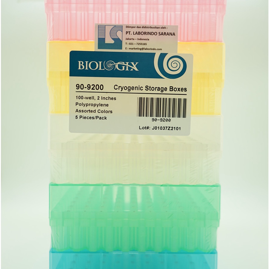 Jual Biologix Cryobox Plastic PP 100 Well 5 Colors ( -90C to 121C ...