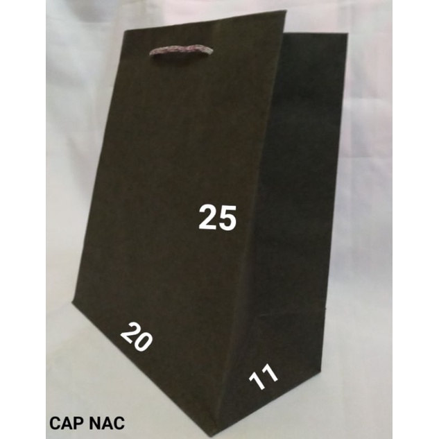 Jual Paper bag hitam ukuran 20×25 / Tas Kertas / Goodie bag | Shopee ...