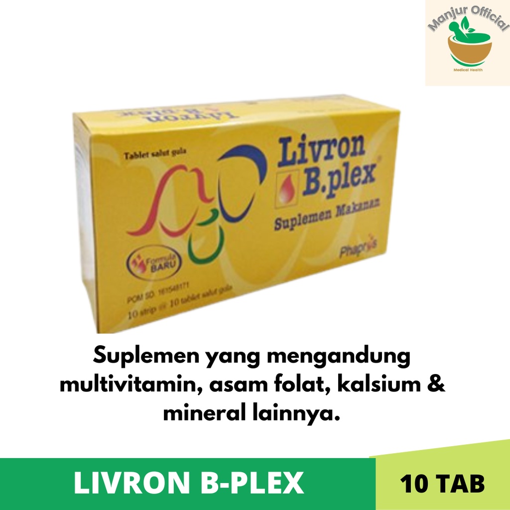 Jual Livron B-Plex Multivitamin & Mineral 10 Tablet | Shopee Indonesia