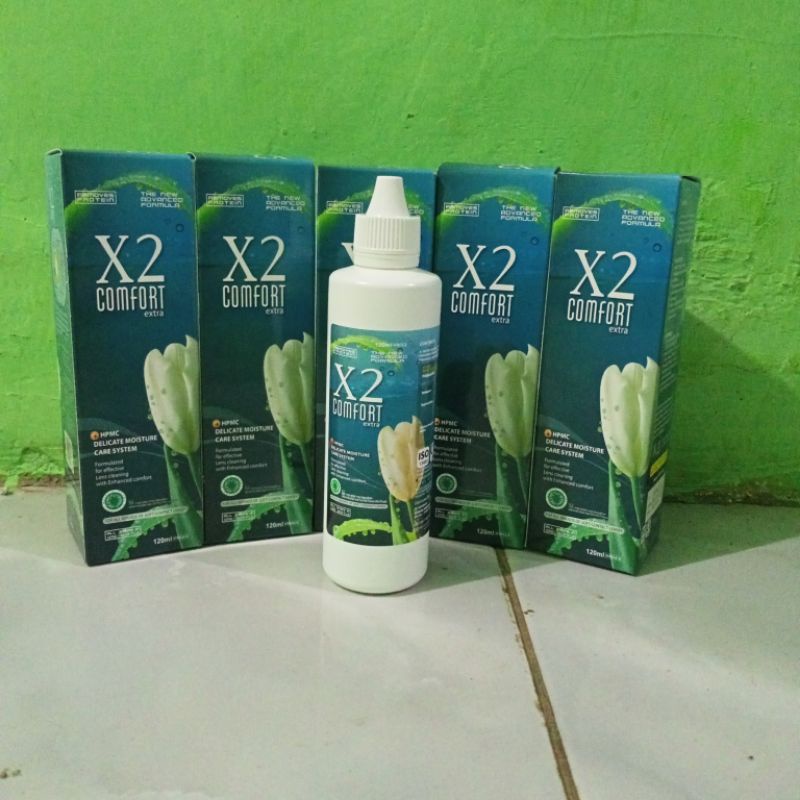 Jual Cairan X2 120ml | Solution X2 | Cairan X2 | air softlens 120ml ...