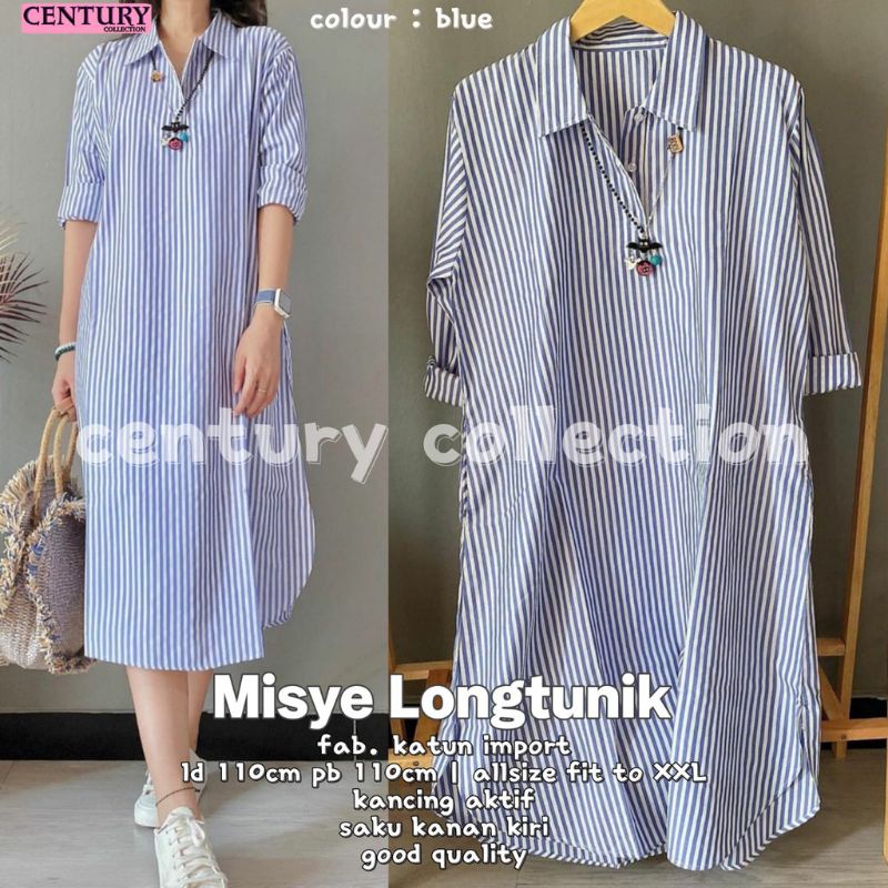 Jual Misye Long tunik wanita tunik muslim tunik katun import tunik ...