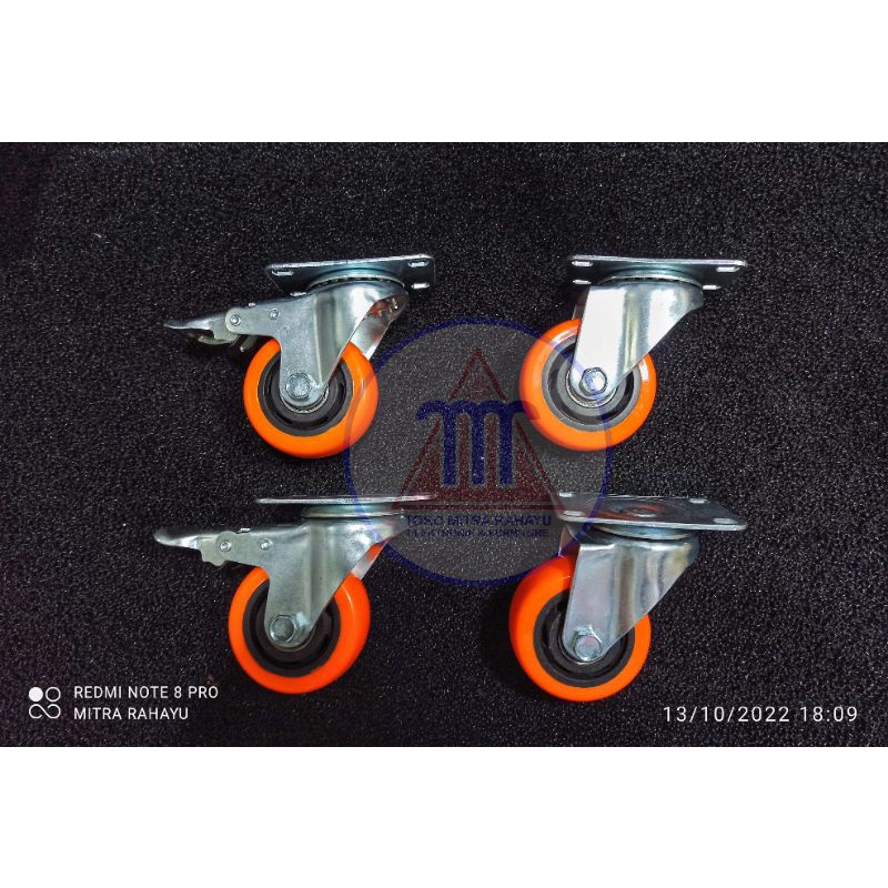 Jual Roda Caster Roda 3 inch Roda Hardcase Roda Rak Roda Peti Roda ...
