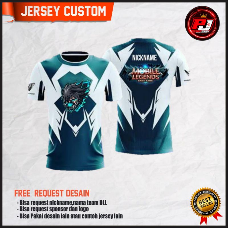 Jual jersey gaming custom request desain | Shopee Indonesia