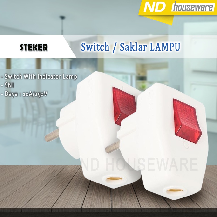 Jual Steker Lampu / Switch + Saklar Lampu | Shopee Indonesia