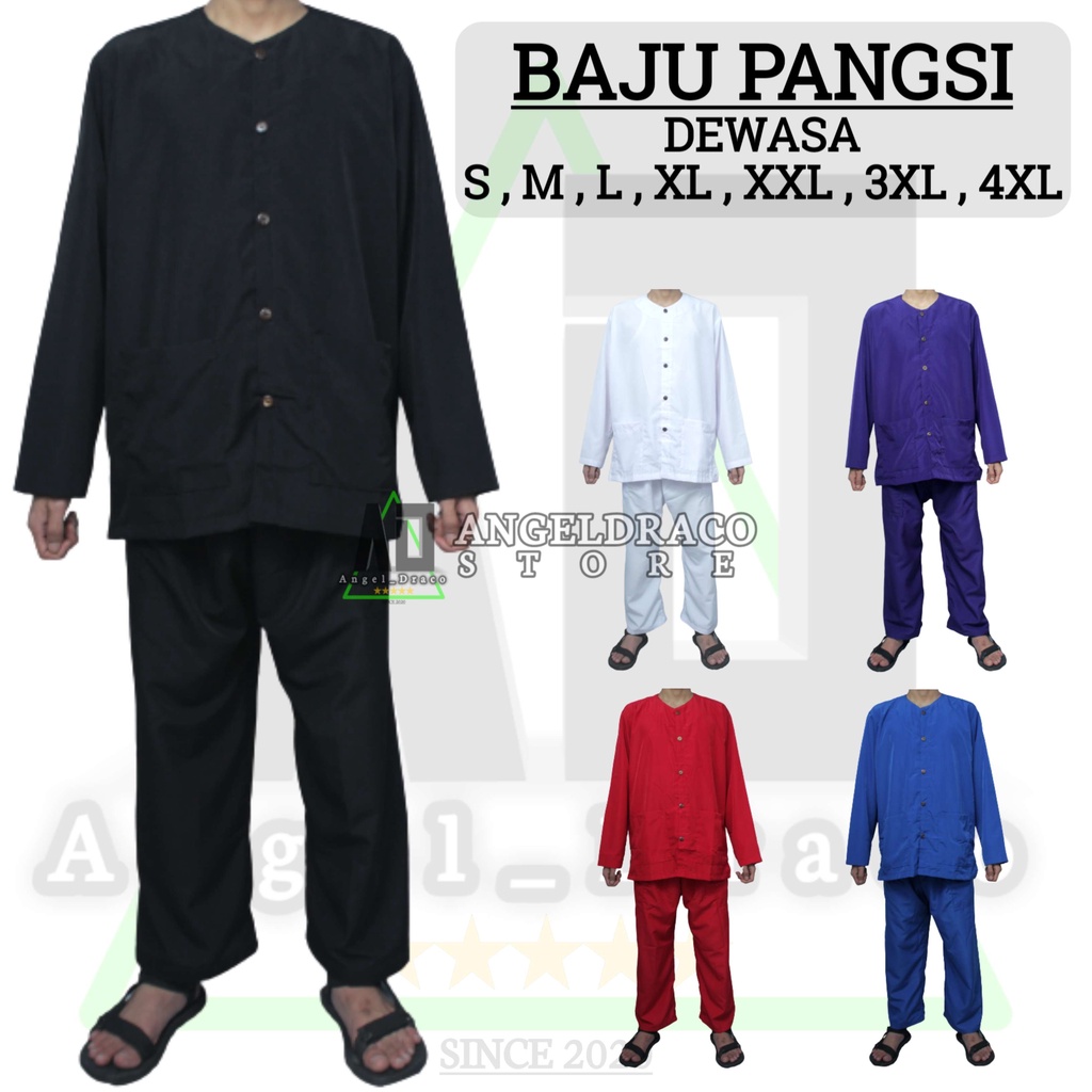 Jual Setelan Baju Pangsi Dewasa Pria Laki-laki Sunda Betawi Jumbo S M L ...