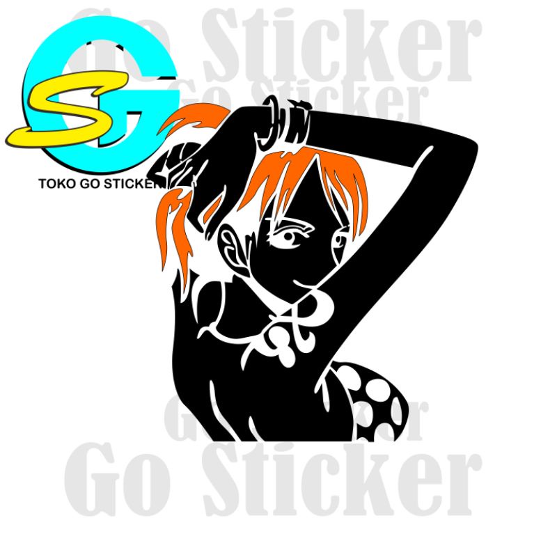 Jual sticker team one piece, cutting sticker nami | Shopee Indonesia
