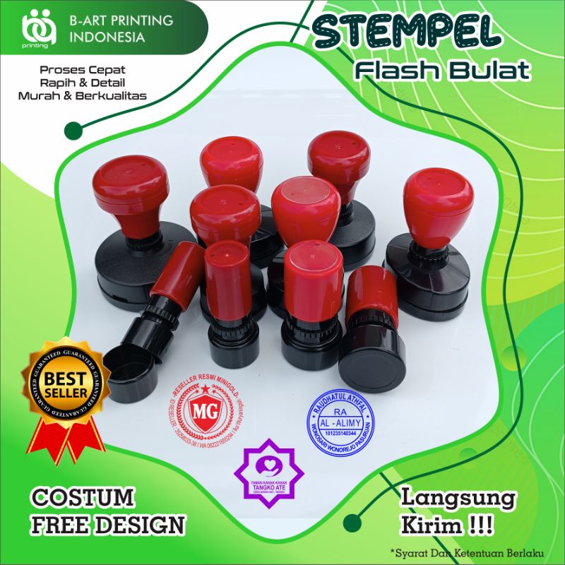 Jual Stempel Flash Stempel Sekolah Pembuatan Stempel Flash Kilat super ...