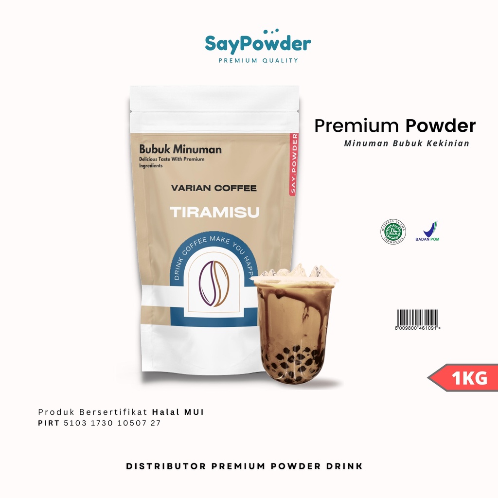 Jual Bubuk Minuman Rasa Tiramisu Coffee Premium 1kg Serbuk Minuman ...