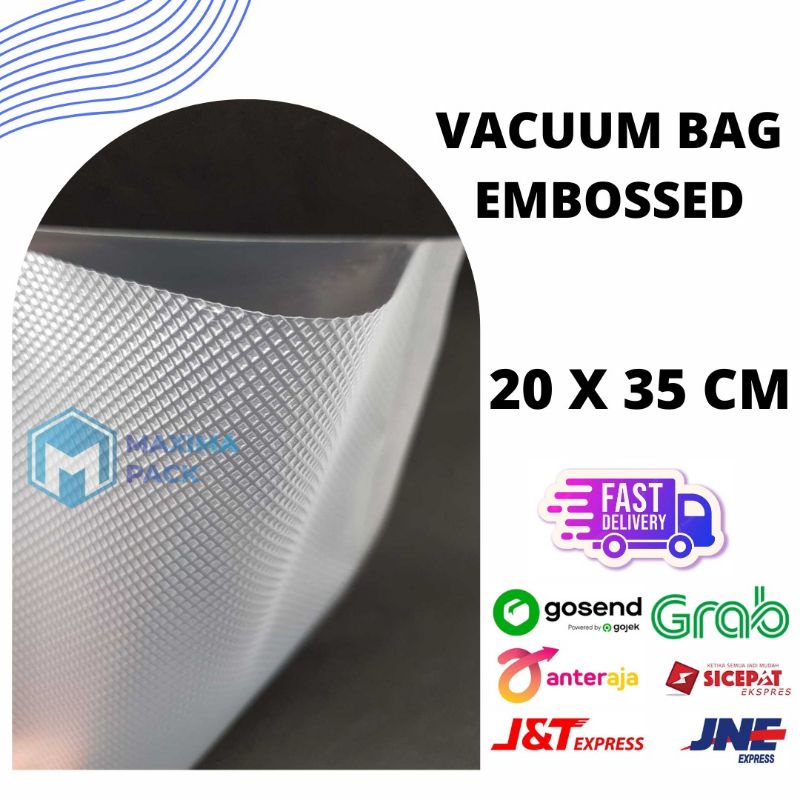 Jual 20 x 35 cm Plastik Vakum Emboss / Bintik 1 sisi - 100 Pcs ...