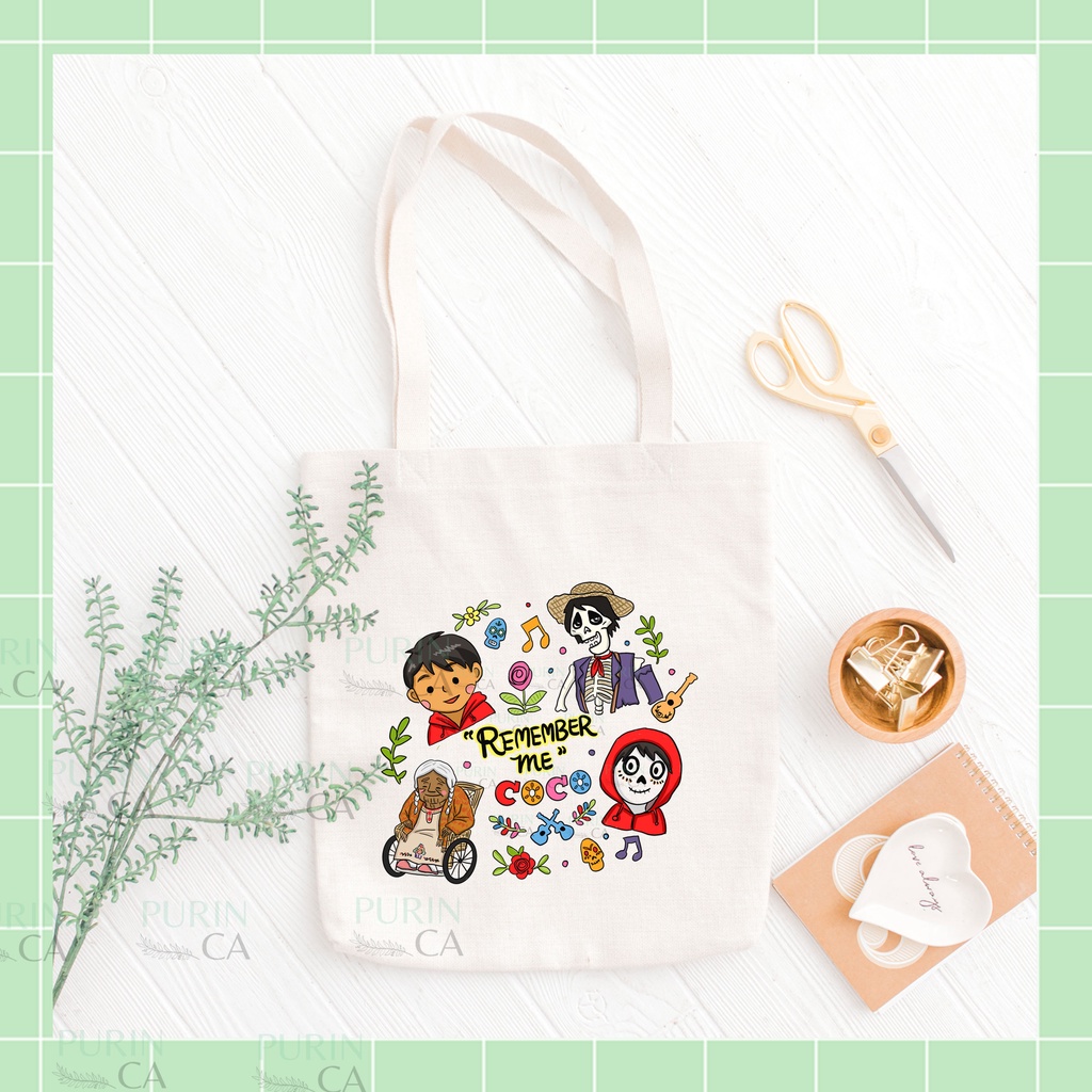 Jual Tote bag Kanvas Disney Coco dan Lilo Stitch | Shopee Indonesia