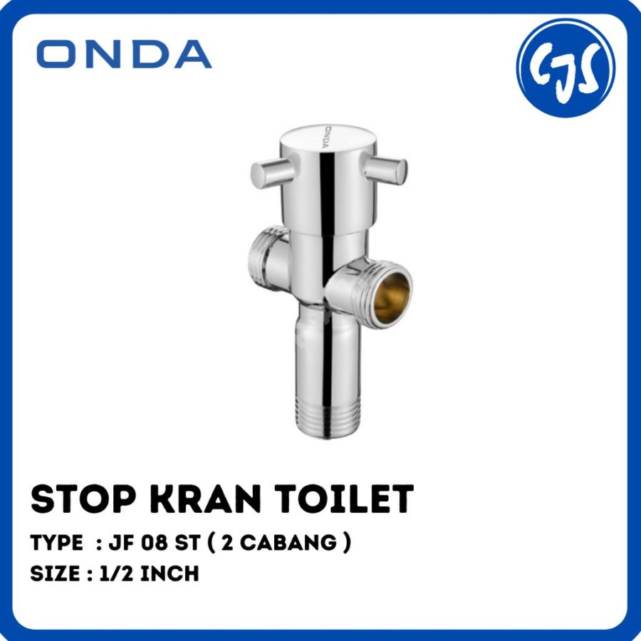 Jual STOP KRAN KLOSET ONDA JF08ST / STOPKRAN MONOBLOK JF 08 ST TOILET ...