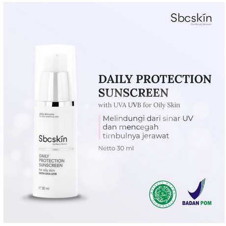 Jual Sbcskin [BPOM] Daily Protection Sunscreen with anti UVA UVB for ...