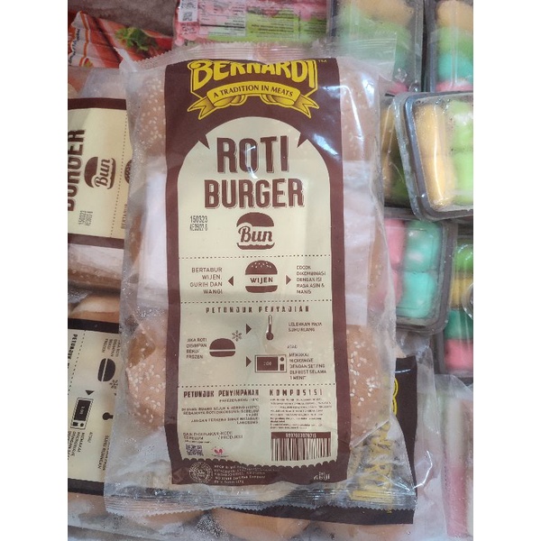 Jual roti burger Benardi wijen isi 6/Benardi roti burger | Shopee Indonesia