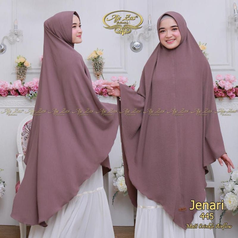 Jual Jilbab Khimar Instan Simple Jenari Syari Ori AJEZAS | Shopee Indonesia