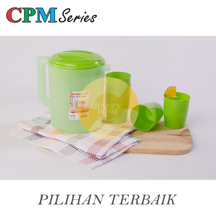 Jual CPM Annabelle Jug Infused Set Plus 5 Cup | Eskan | Teko Air + 5 ...