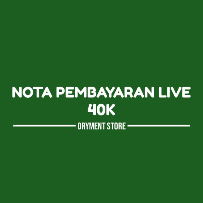 Jual PEMBAYARAN LIVE 40K / 1KG | Shopee Indonesia
