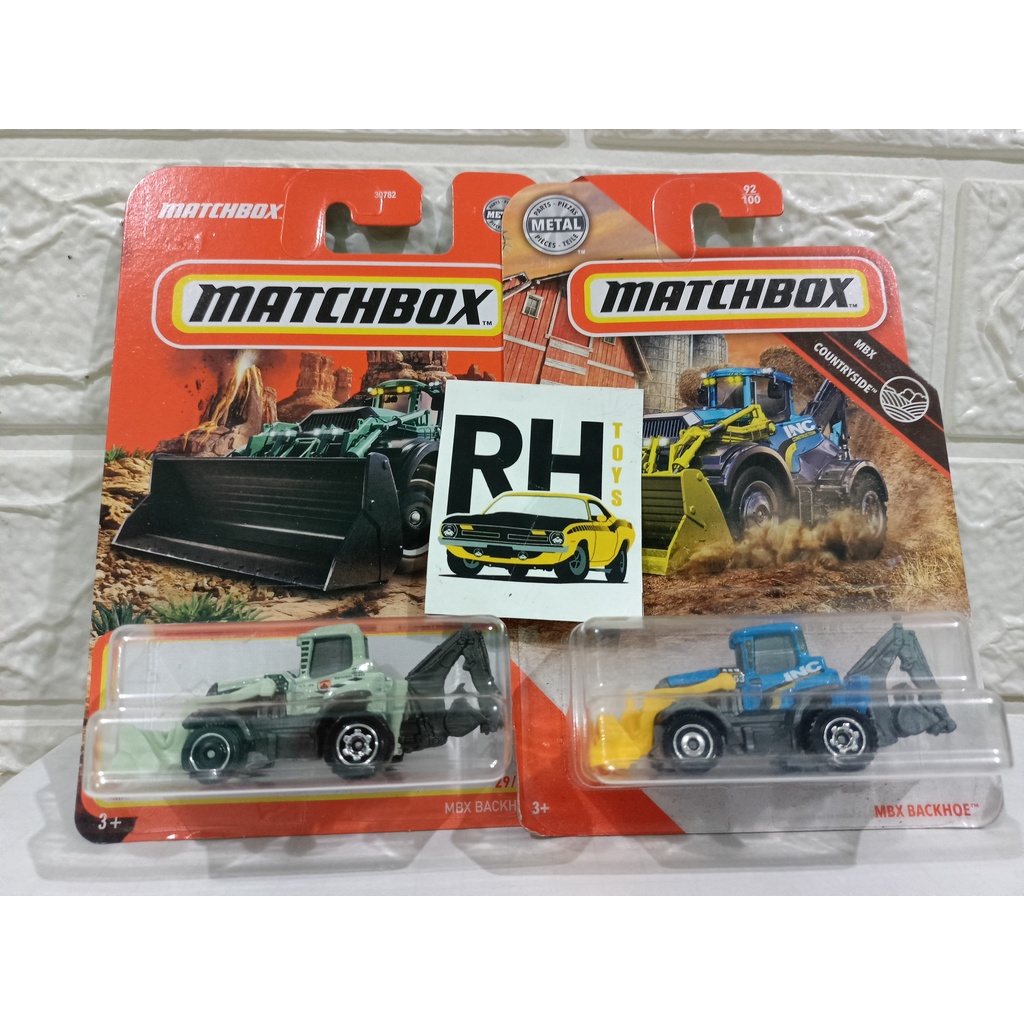 Jual Matchbox MBX Backhoe tractor | Shopee Indonesia