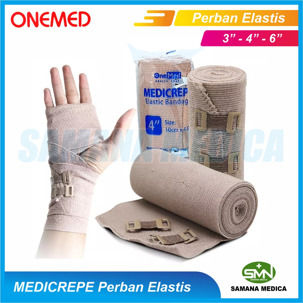 Jual Elastic Bandage Medicrepe Onemed Perban Elastis Verbant Cokelat ...