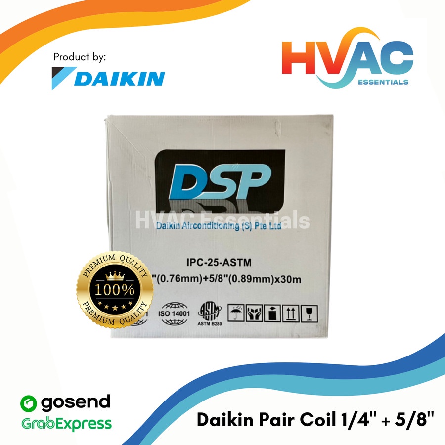 Jual PIPA AC Daikin DSP 1/4 - 5/8 (AC Daikin 2 - 2,5 PK Thailand) | Shopee Indonesia
