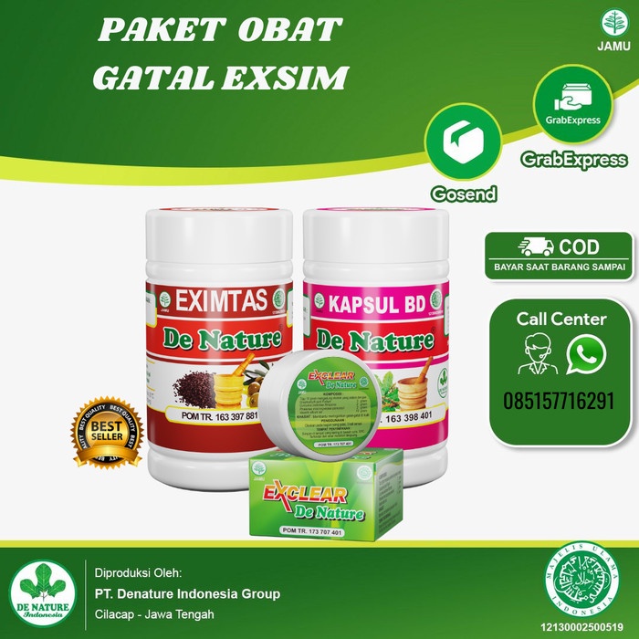 Jual Obat Gatal Eksim Basah Dan Exim Kering Herbal De Nature | Shopee ...