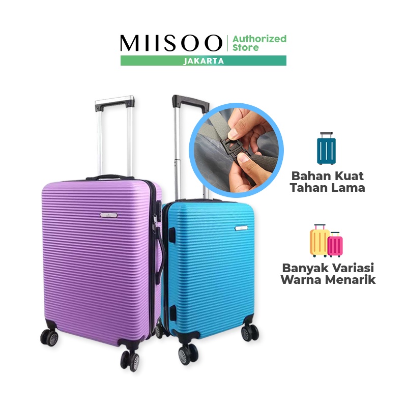 Jual MIISOO KOPER Fiber Hardcase Bagasi 24inch / 20 Inch Import Travel ...