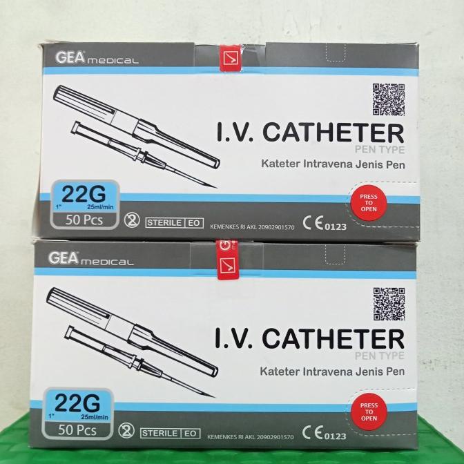 Jual I.V. Catheter GEA 22G | Shopee Indonesia