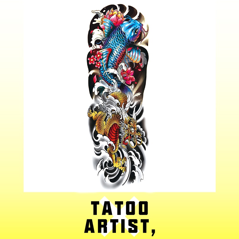 Jual 【TATTOO ARTIST,】 tato full lengan，tato tahan air，tato temporer ...