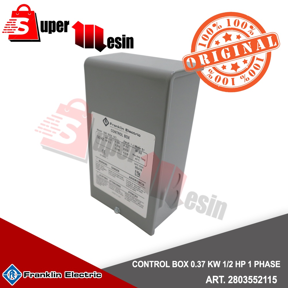 Jual Control box QD solid state relay pompa 0.37 kw 1/2 hp 1 phase ...