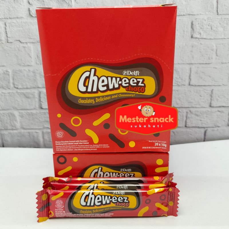 Jual Delfi Cheweez Coklat (1 pack isi 20 pcs) | Shopee Indonesia