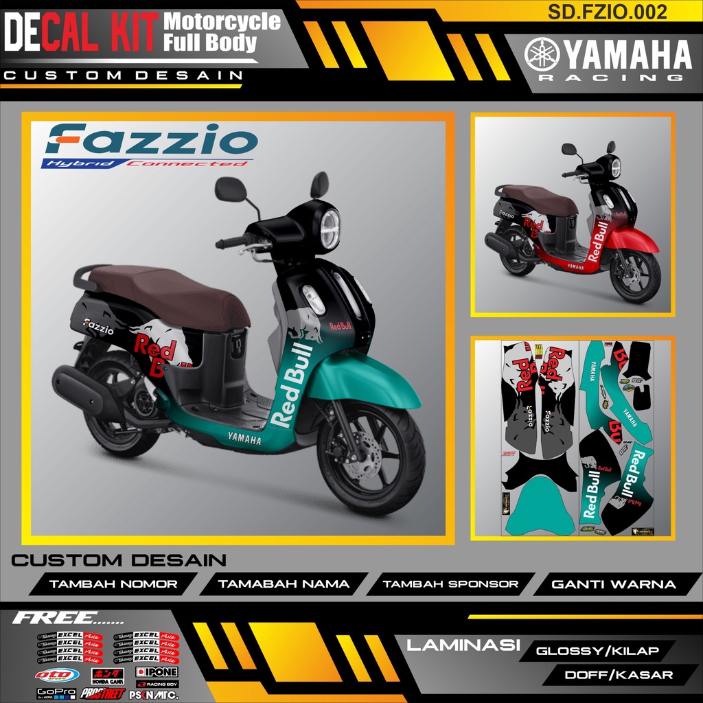 Jual Decal FAZZIO 2022 - Dekal Stiker Striping Fullbody Fullblock List ...
